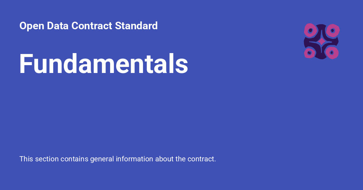 Fundamentals - Open Data Contract Standard